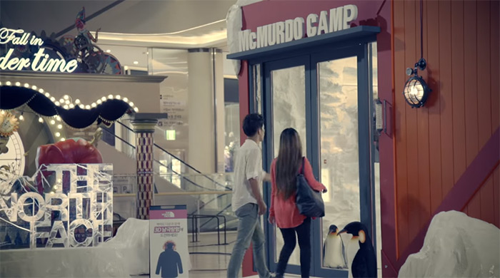 韩国The North Face：你以为我们只用“VR”和你玩虚的？ - 数英