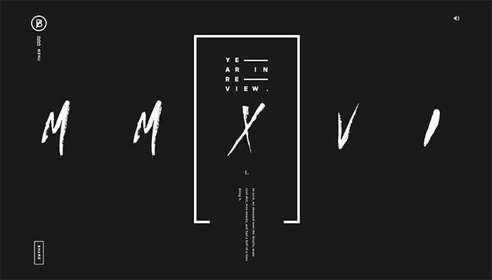 为了回顾2016年的事迹，广告代理商BISIC把它做成了一个网站 - 数英