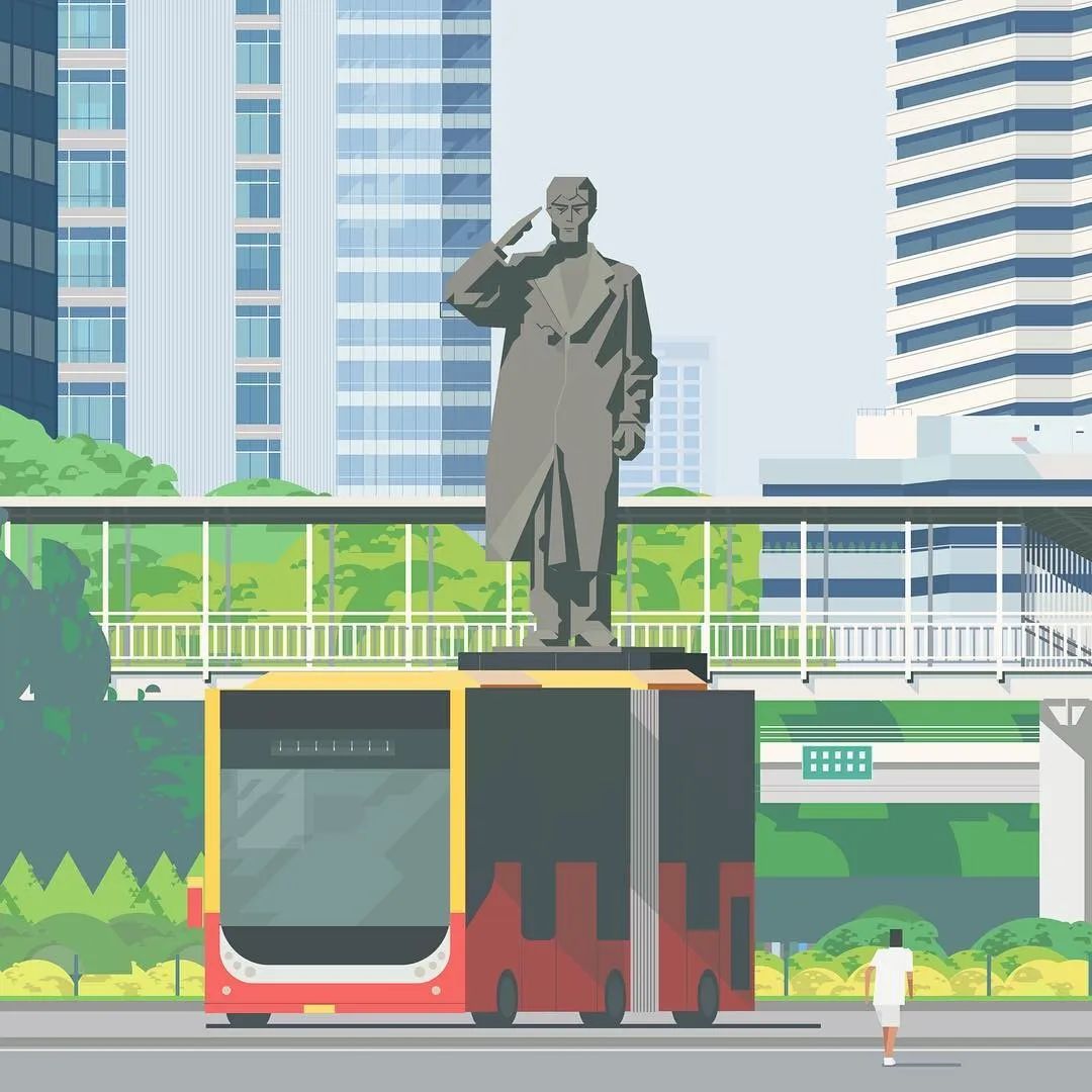 这些CityPop风格插画，让我想起童年的日本动漫 - 数英