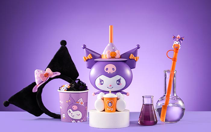 CoCo都可 × Kuromi万圣节联名：不给叩叩就捣蛋！ - 数英
