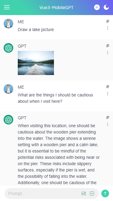 vue3-mobileGPT基于vite4.x+vant-ui仿chatgpt移动端APP模板 - 数英