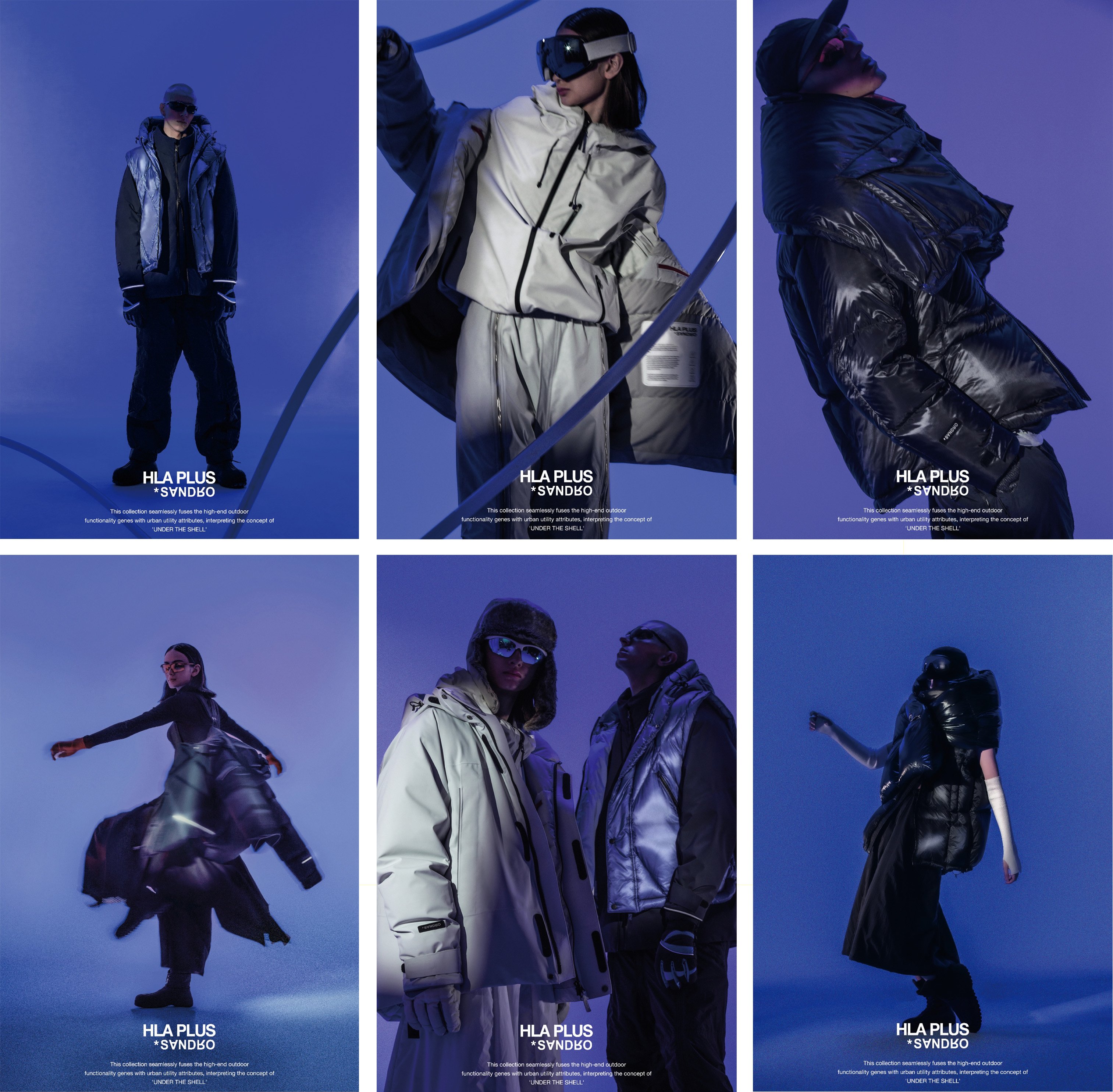 IP合作｜HLA PLUS x SANDRO，破界触创时尚科技羽绒服 - 数英