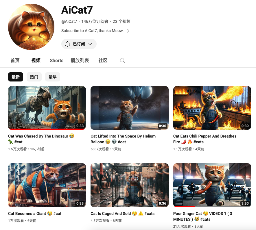 30天涨粉100万，AI猫猫“卖惨”成新晋流量密码 - 数英