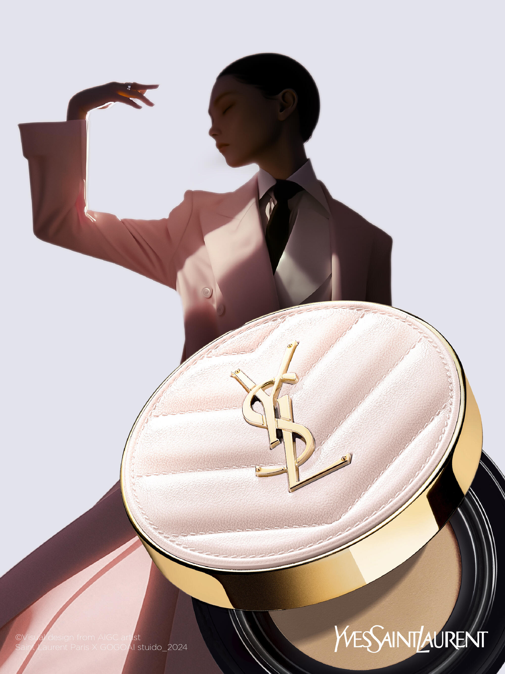 YSL、迈巴赫合作过的数字艺术家，AI广告也能简约高级 - 数英