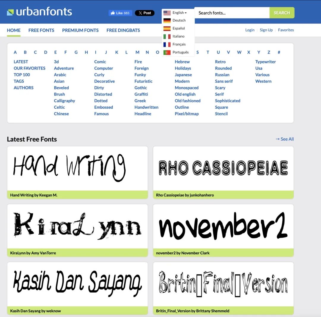 有了这10个字体下载网站，无版权免费可商用字体有着落了 - 数英