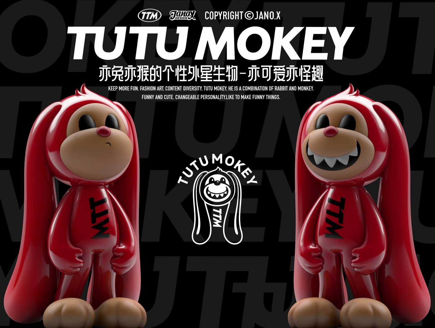 解读艺术IP角色“TUTUMOKEY兔极猴”的创作设计理念。 - 数英